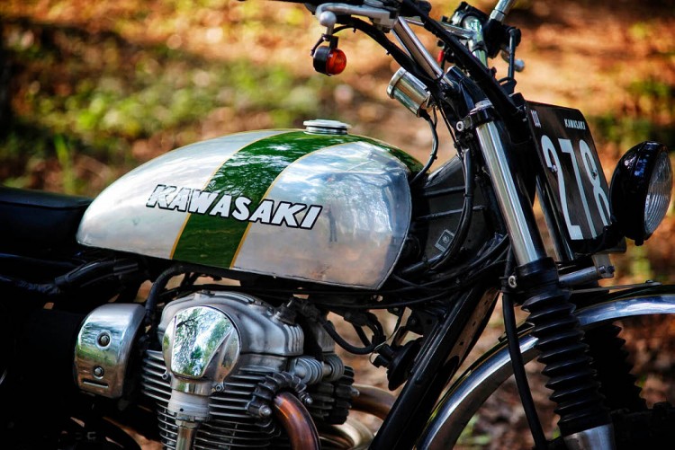 Kawasaki W800 Scrambler by Mandrill Garage – BikeBound