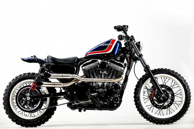 Sportster Street Scrambler by Rock Solid Motorcycles – BikeBound
