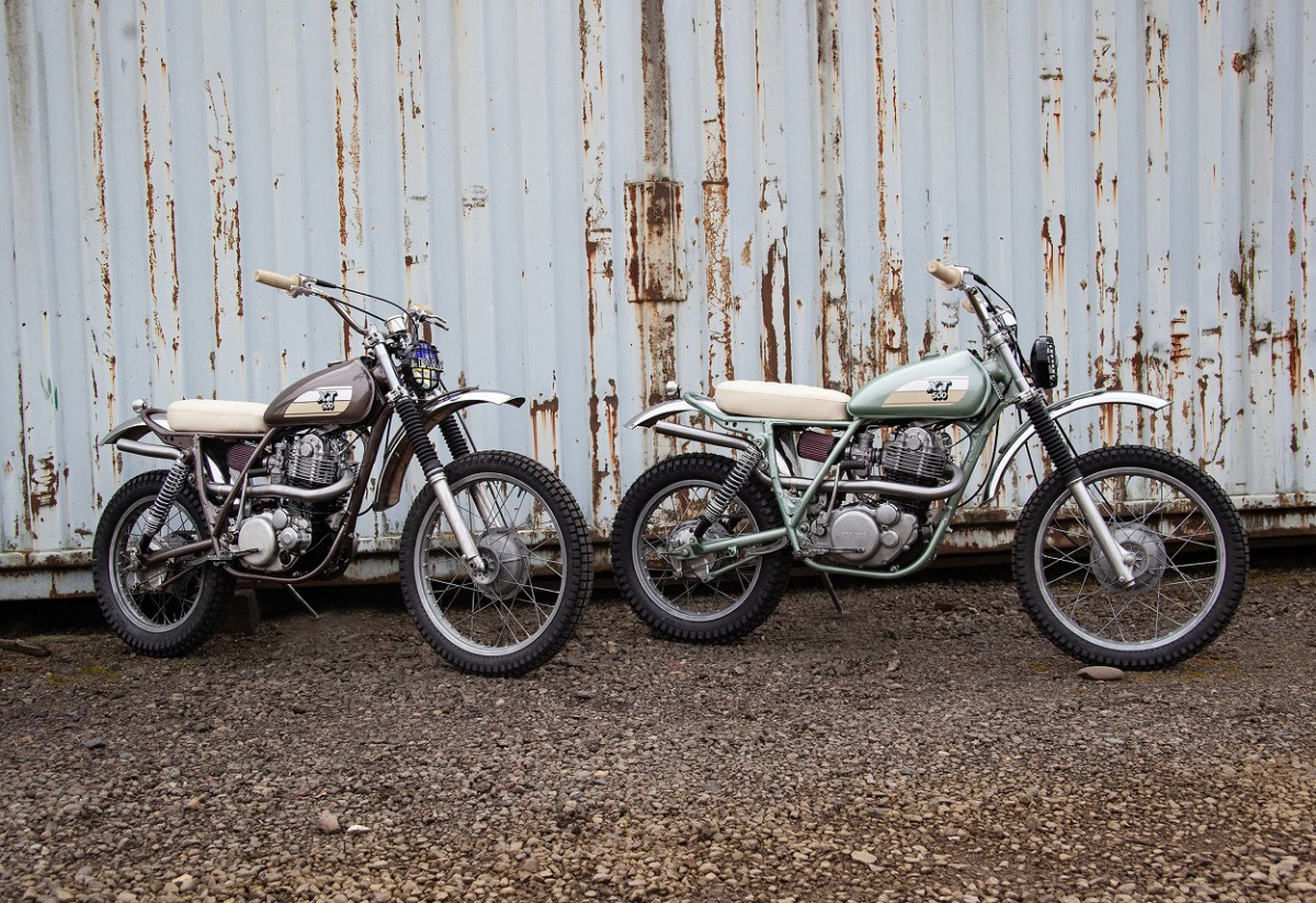 Twin Yamaha XT500 Customs by Red Clouds Collective – BikeBound