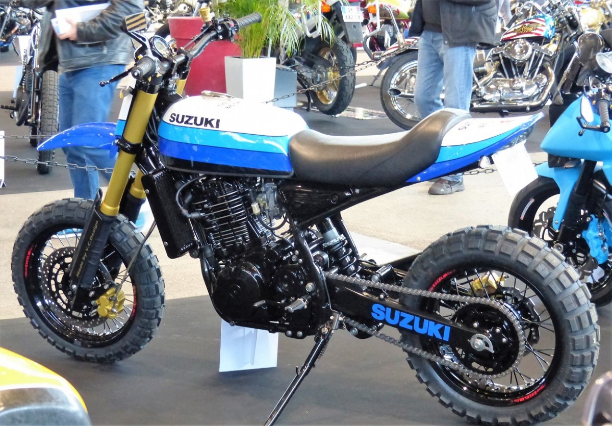 “Big One”: Suzuki DR800 Scrambler by YC Design – BikeBound