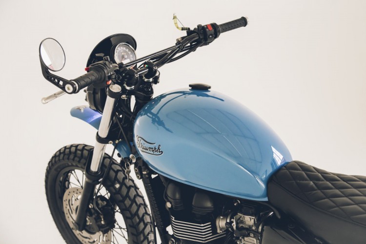 Custom Triumph Scrambler by Herencia Custom Motors – BikeBound