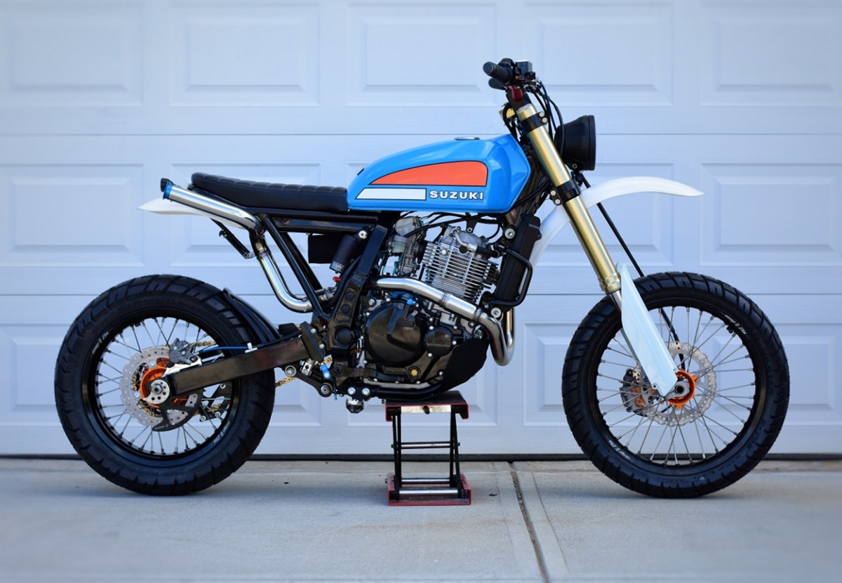 Retro-Scrambler: Suzuki DR650 by Parr Motorcycles – BikeBound