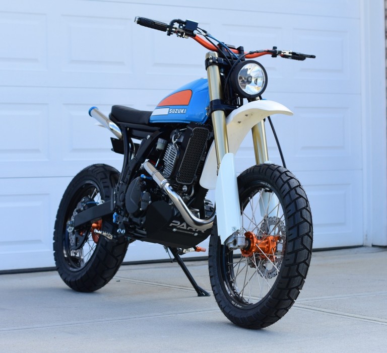 Retro-Scrambler: Suzuki DR650 by Parr Motorcycles – BikeBound