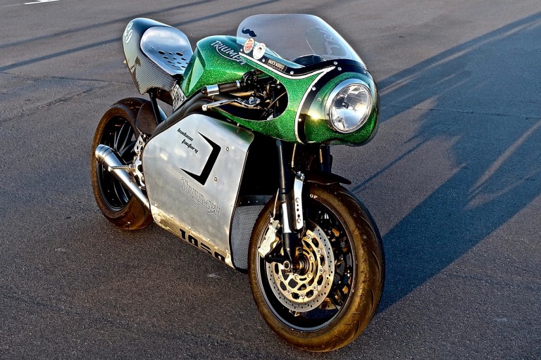 Triple Green: Triumph Speed Triple Café Racer – BikeBound