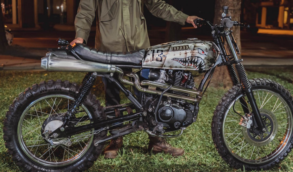 Warhawk-Inspired Kymco KTR 150 Street Scrambler – BikeBound