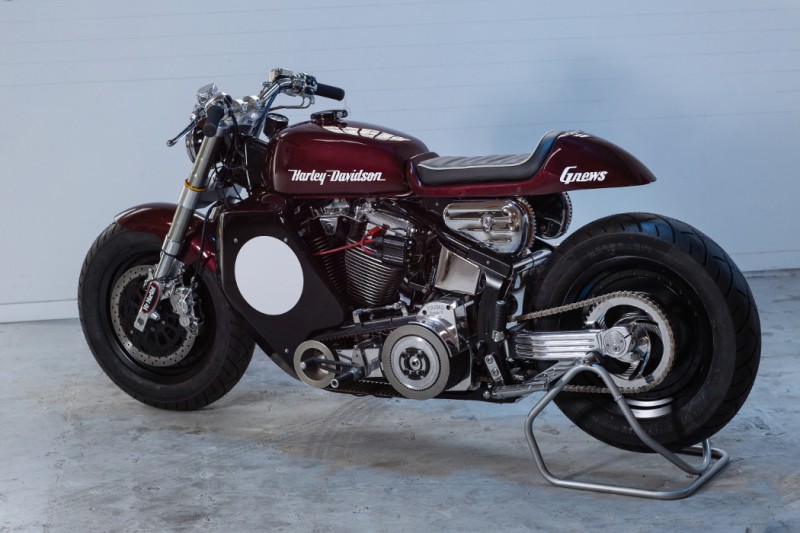 Softail Cafe Racer: Harley-Davidson “Gnews” by Mr Martini – BikeBound