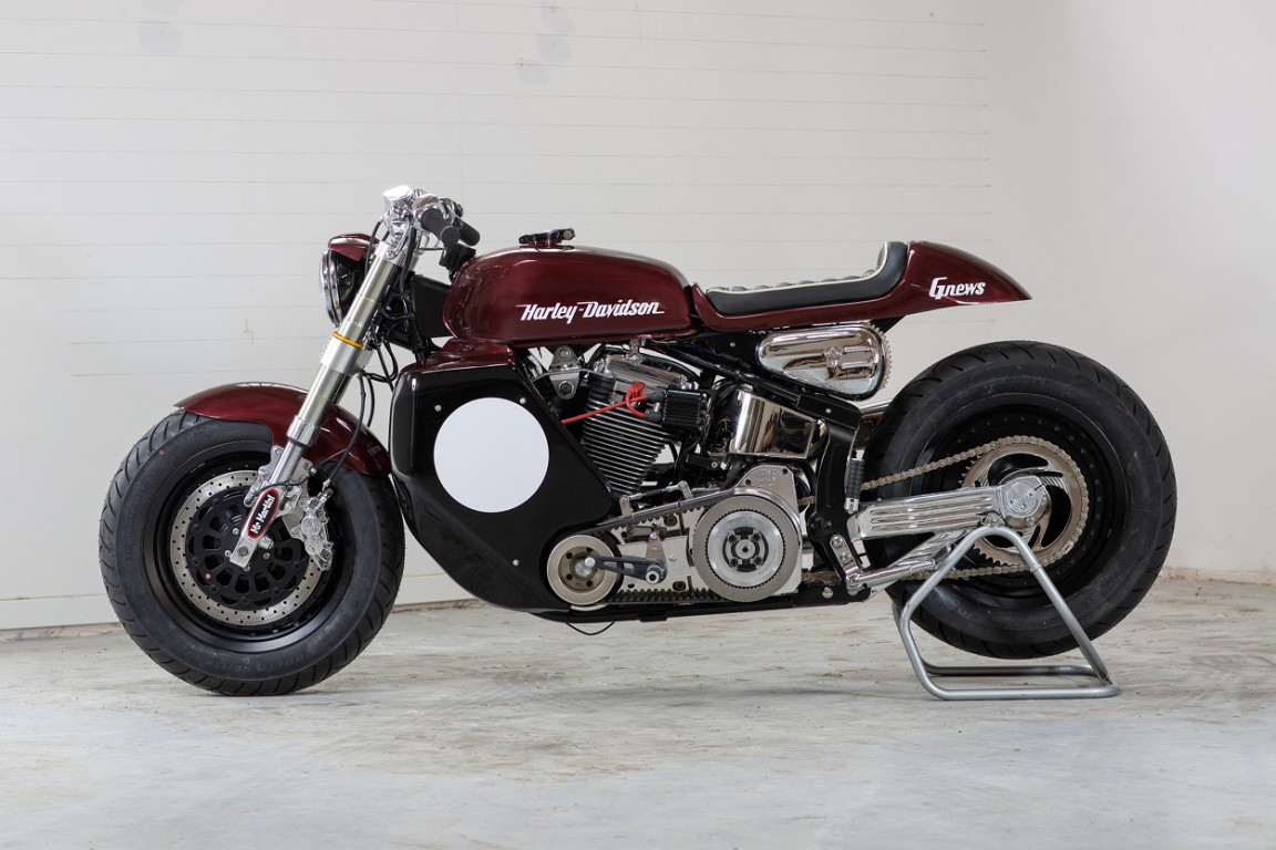Softail Cafe Racer: Harley-Davidson “Gnews” by Mr Martini – BikeBound
