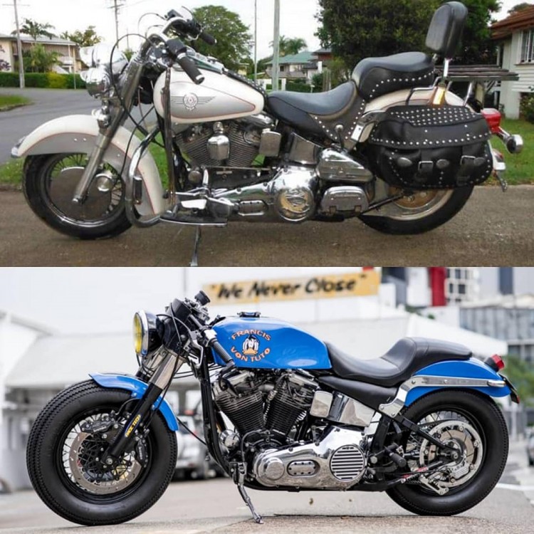 Big Twin Cafe Racer: “The Flying Duck” – BikeBound