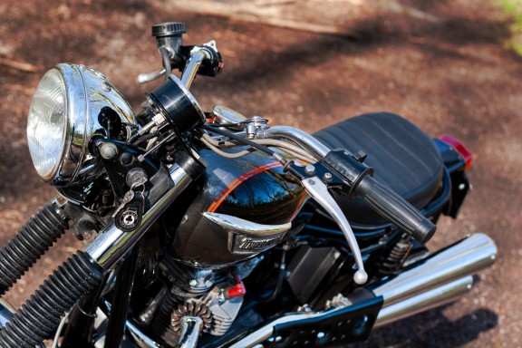 Racer-Built: Triumph T140 Scrambler – BikeBound