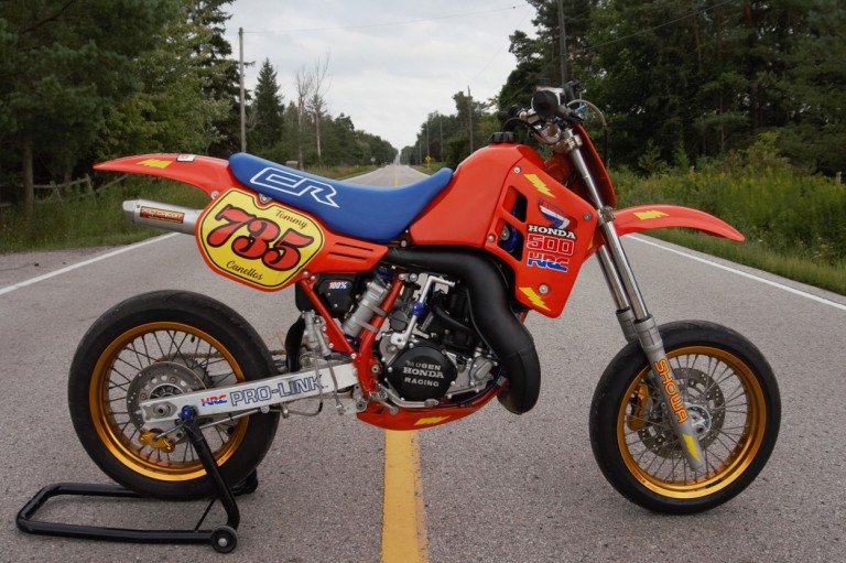 ’86 Honda CR500 Supermoto by Canellos Racing – BikeBound