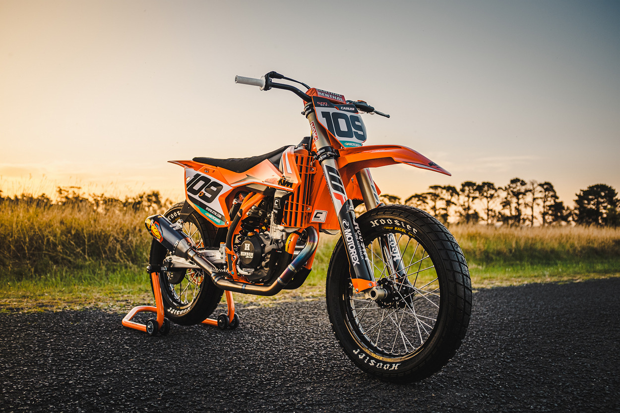 Project Flat Track Unobtainium KTM 500 SX F Tracker BikeBound
