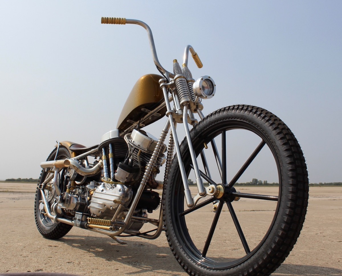 The FU Pan: ’57 Harley Panhead by Schmidt Motos – BikeBound