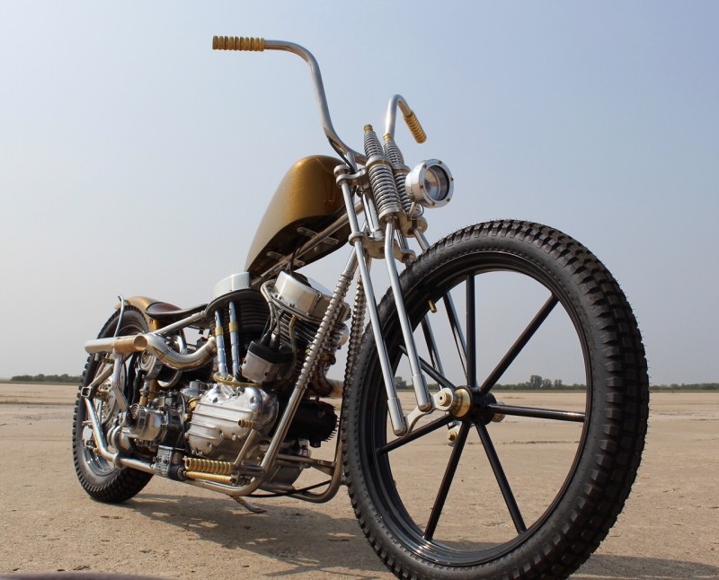 The FU Pan: ’57 Harley Panhead by Schmidt Motos – BikeBound