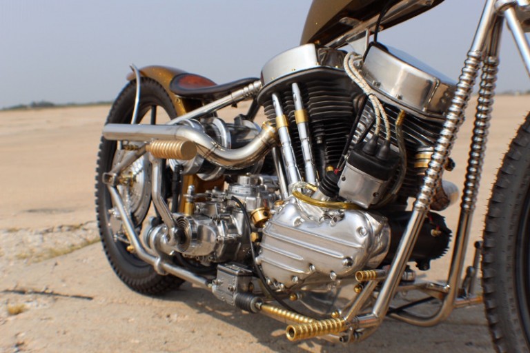 The FU Pan: ’57 Harley Panhead by Schmidt Motos – BikeBound