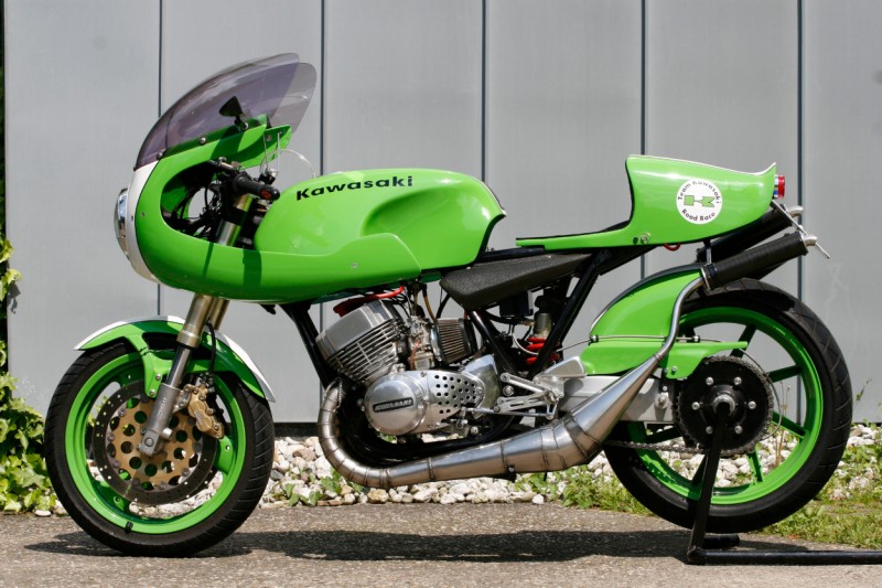 Green Meanie: Kawasaki “KR800” Triple – BikeBound