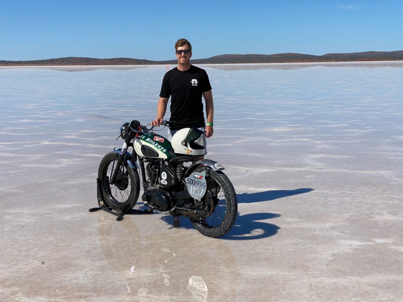 Salt Beeza: 1948 BSA B33 Land Speed Bike – BikeBound