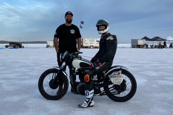 Salt Beeza: 1948 BSA B33 Land Speed Bike – BikeBound