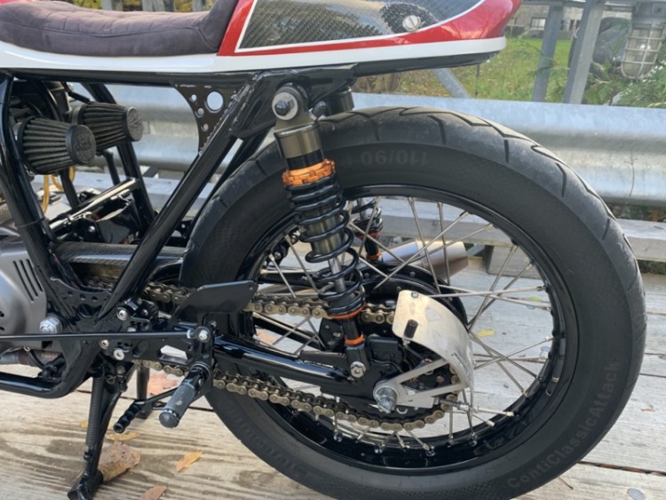 “Lil Red” Honda CB360 Custom – BikeBound