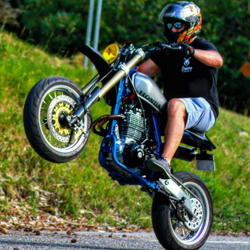 Mountain Dominator: Honda NX650 Supermoto – BikeBound