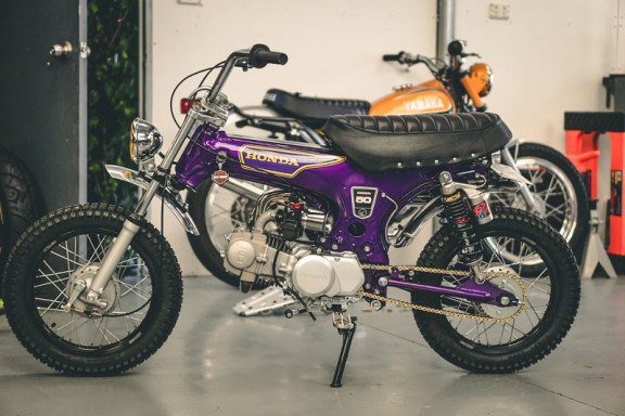 Purple Steed: 1975 Honda Sport Trail – BikeBound