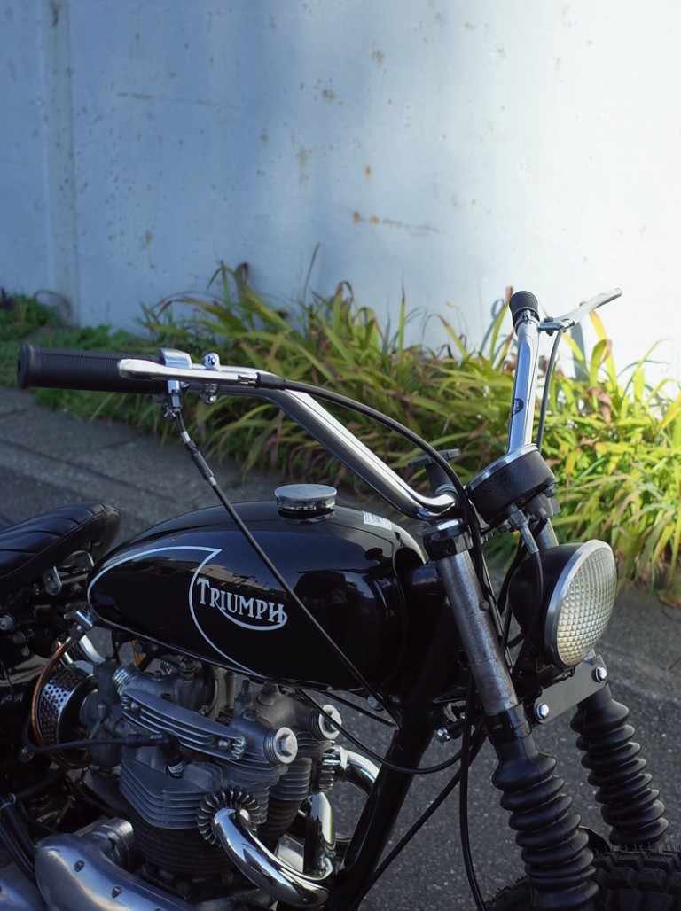 Black Bird: ’56 Triumph Thunderbird Desert Sled – BikeBound