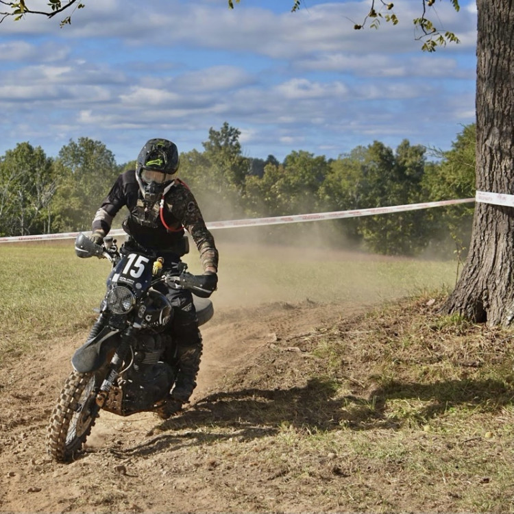 Flying Trumpet: Triumph Scrambler Enduro Racer! – BikeBound