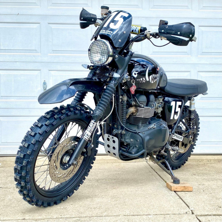Flying Trumpet: Triumph Scrambler Enduro Racer! – BikeBound