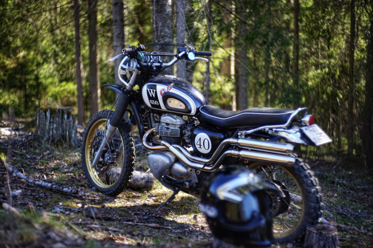 Dirty W650: ’99 Kawasaki W650 Scrambler – BikeBound