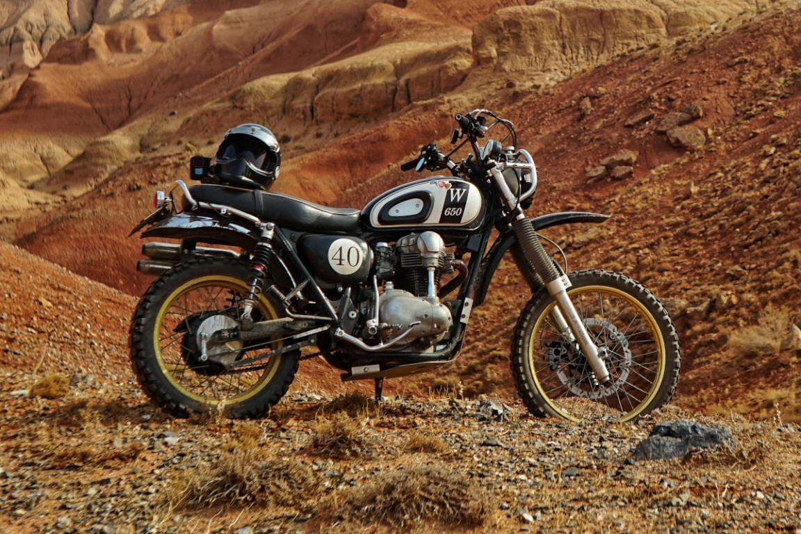 Dirty W650: ’99 Kawasaki W650 Scrambler – BikeBound