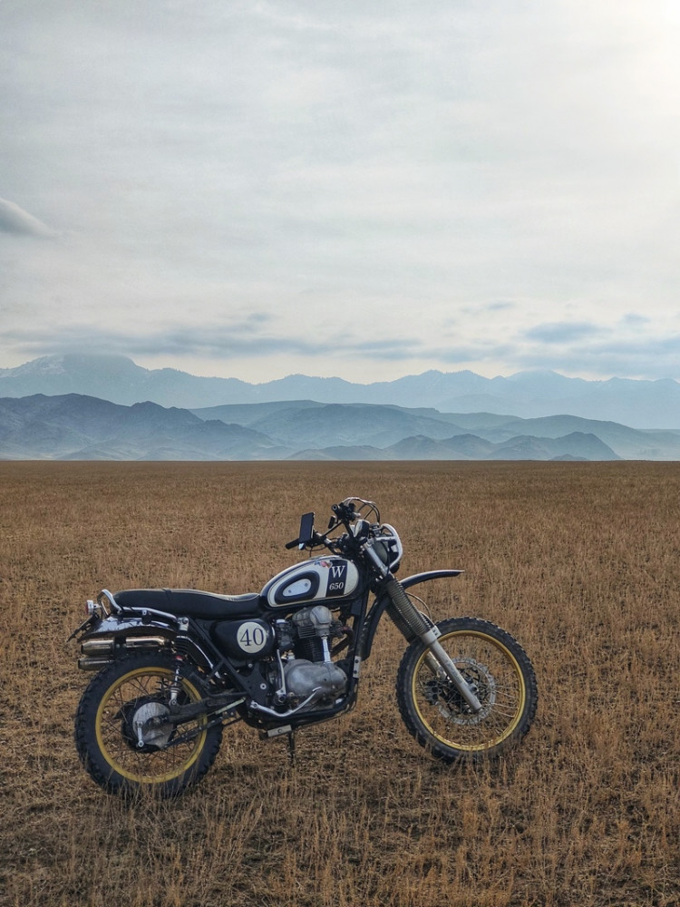 Dirty W650: ’99 Kawasaki W650 Scrambler – BikeBound