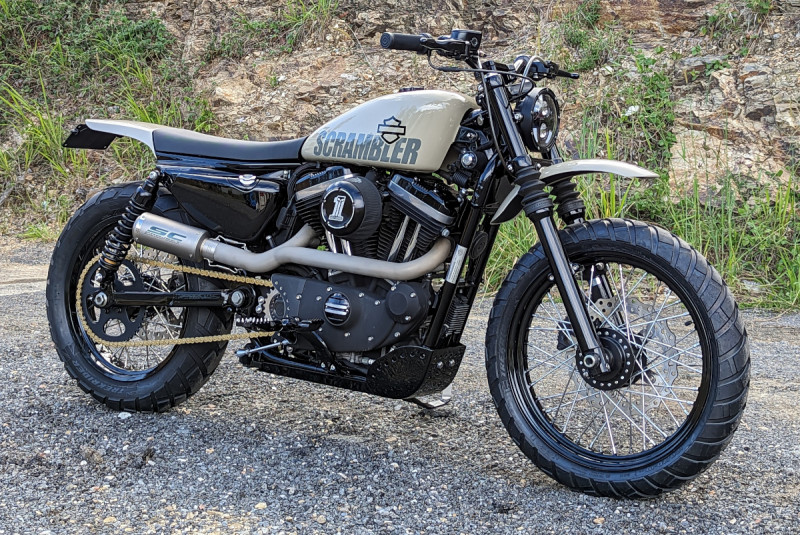 The Night Scrambler: Nightster 1200 Scrambler – BikeBound