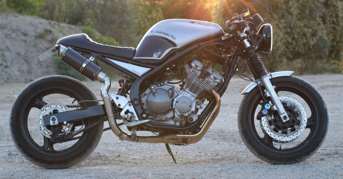 World s Cheapest Caf Racer Yamaha XJ600 Diversion BikeBound