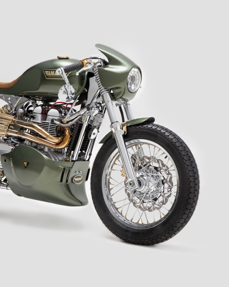 Lean, Mean, Green: “Dr. Banner” Triumph Thruxton 900 – BikeBound