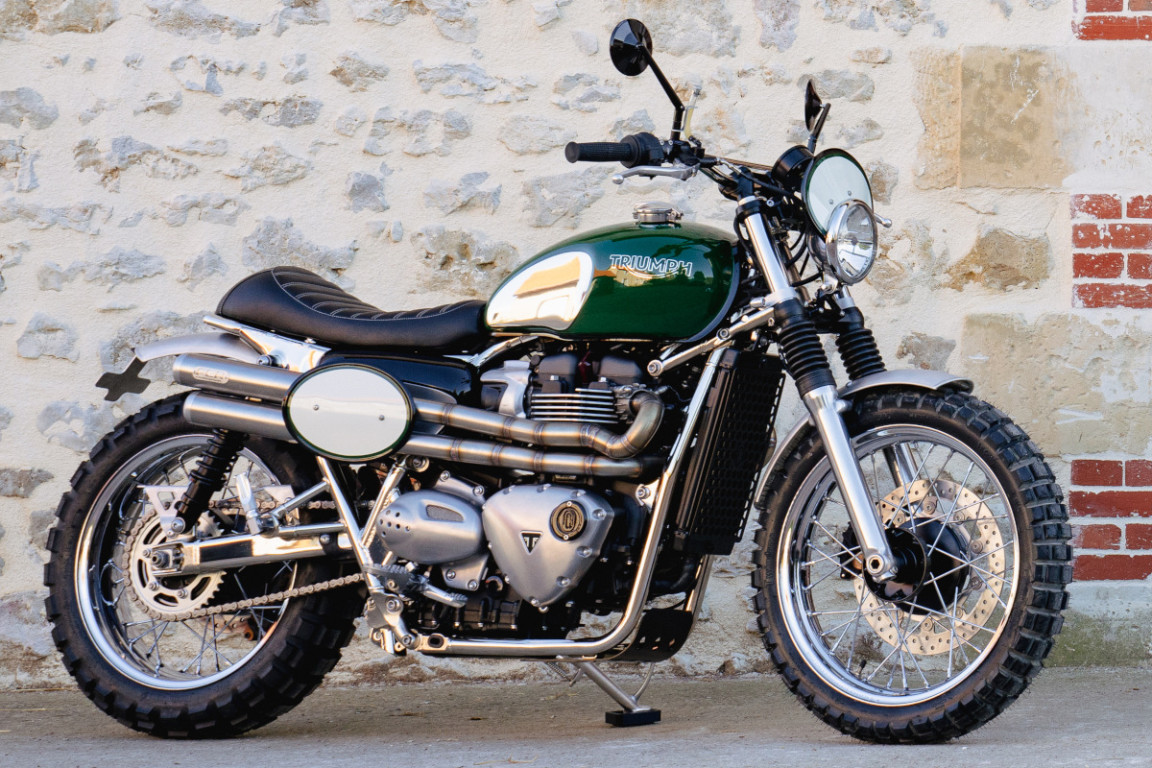 Back to the 60s: “Blue and Chrome” Triumph Street Twin – BikeBound