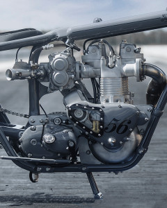 Blown Beauty: Supercharged ’56 Triumph 750 Drag Bike – BikeBound