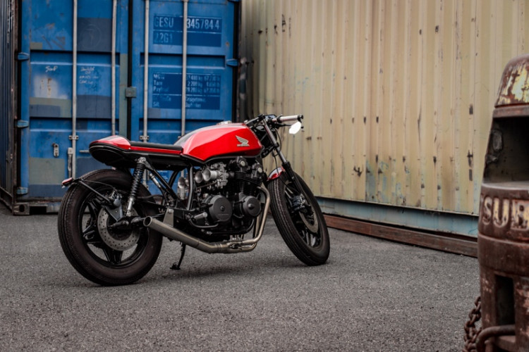 Red Soul Rising: Honda CB750F Café Racer – BikeBound
