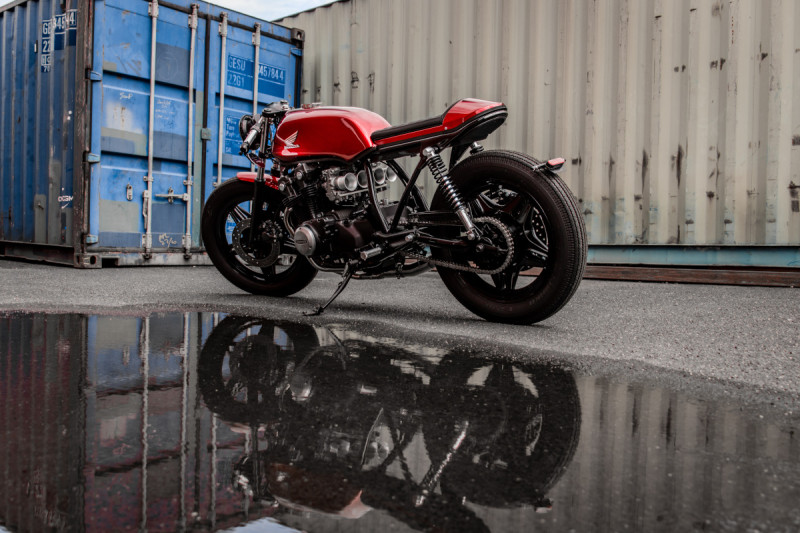 Red Soul Rising: Honda CB750F Café Racer – BikeBound