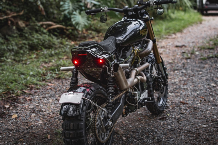 Tasmanian Tractor: Sportster Adventure Scrambler – BikeBound