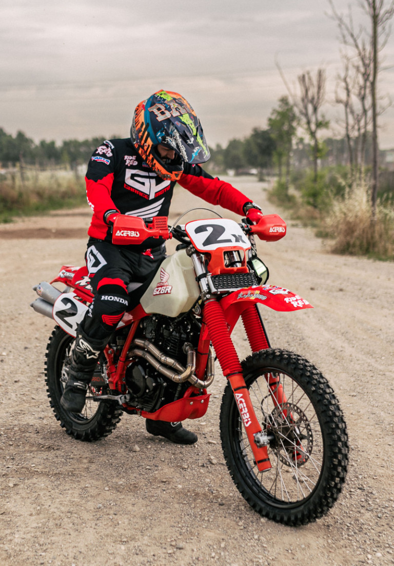 Baja Red: Honda XR628 Desert Racer – BikeBound