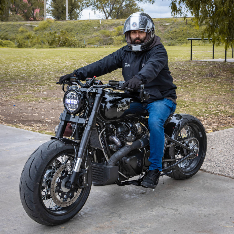 Turbo Interceptor: Turbocharged Royal Enfield 650 Bobber! – BikeBound