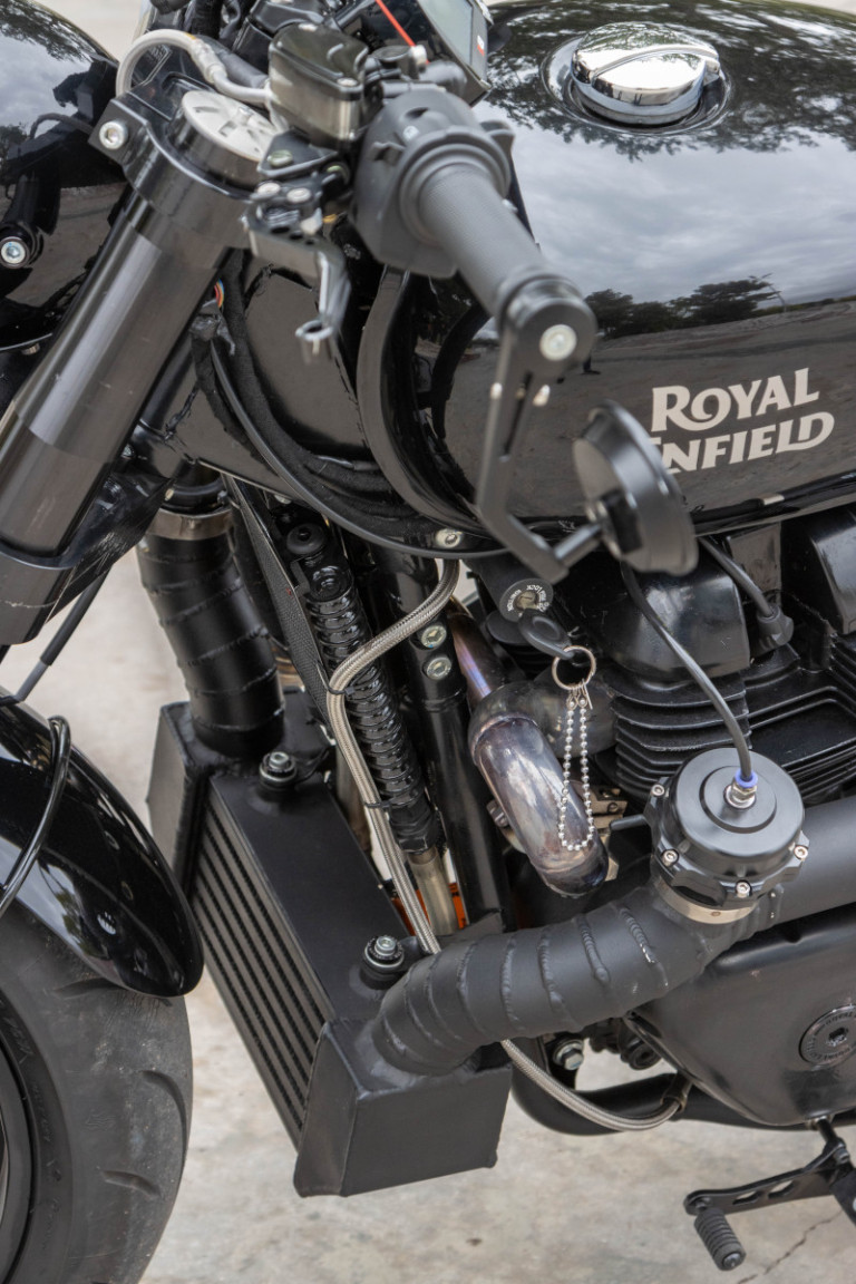 Turbo Interceptor: Turbocharged Royal Enfield 650 Bobber! – BikeBound