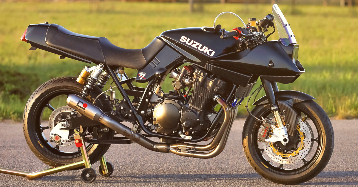 Sinister Restomod: 1216cc Suzuki Katana – BikeBound