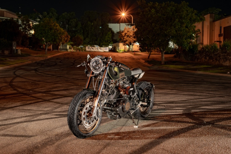 Big Bore Virago: 1050cc Yamaha XV750 Custom Fighter – BikeBound