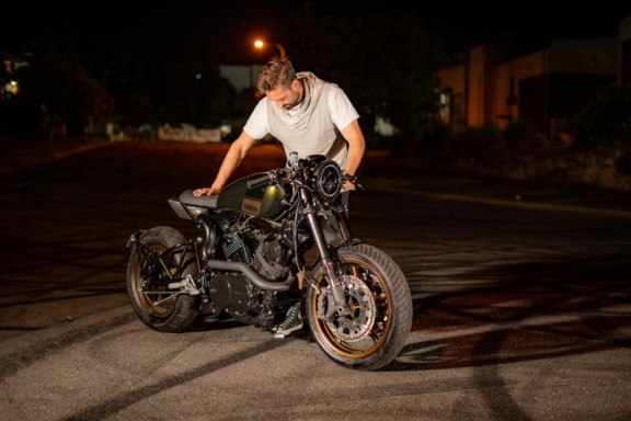 Big Bore Virago: 1050cc Yamaha XV750 Custom Fighter – BikeBound