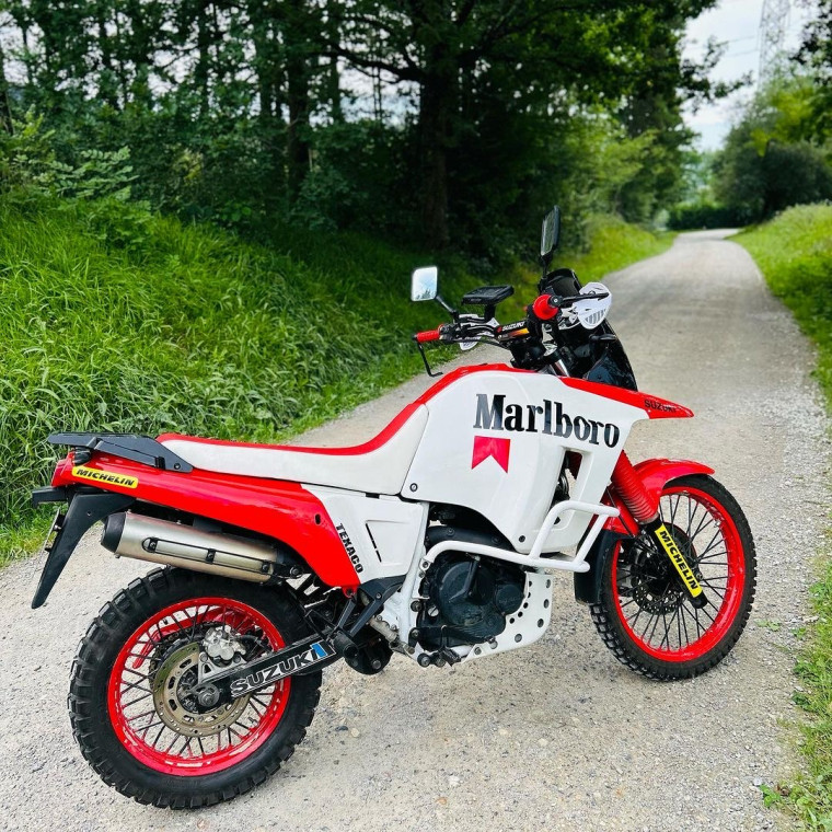 Marlboro Man: Suzuki DR Big Rahier Tribute – BikeBound