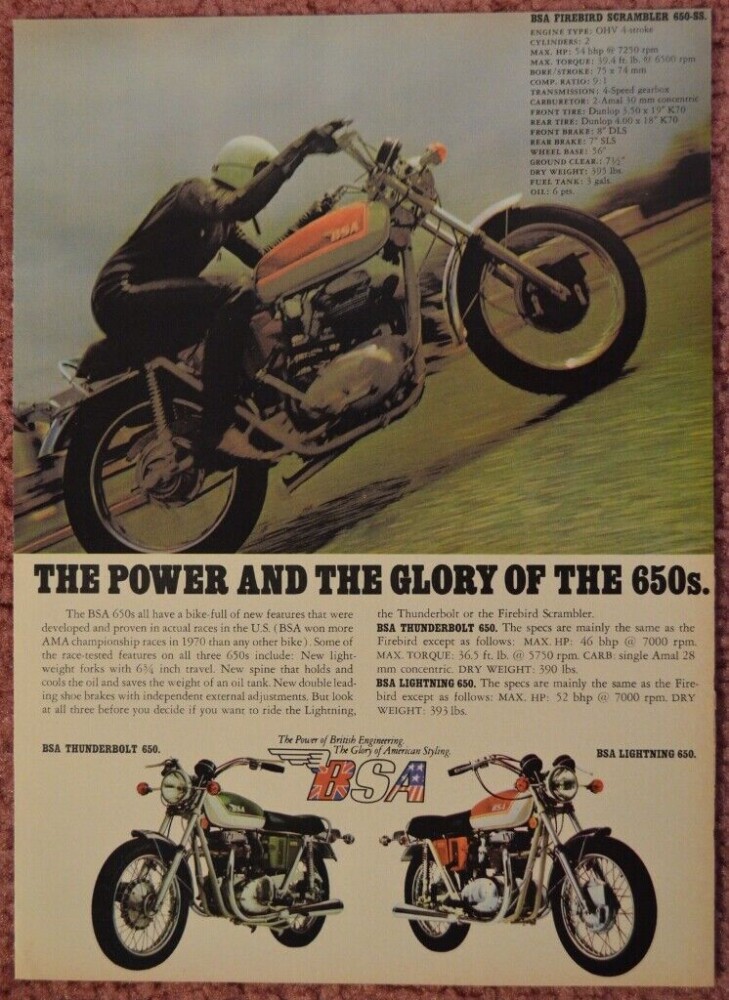 NOT a Café Racer: ’71 BSA Lightning – BikeBound