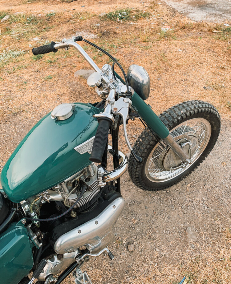 Baby Buffalo: Kawasaki Meguro 650 Scrambler – BikeBound