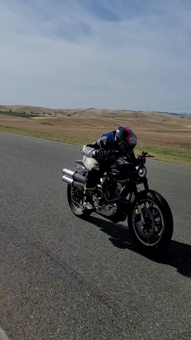 The Evil Twin: 1200 Sportster Street Tracker – BikeBound