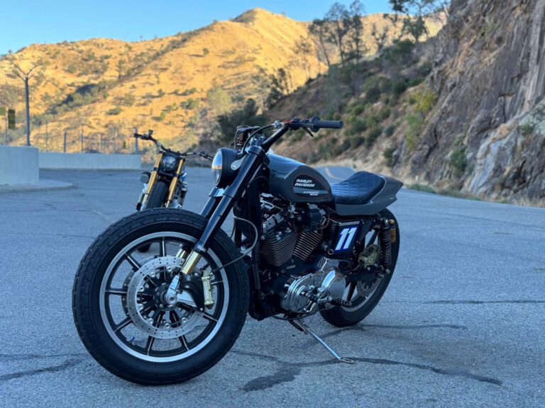 The Evil Twin: 1200 Sportster Street Tracker – BikeBound