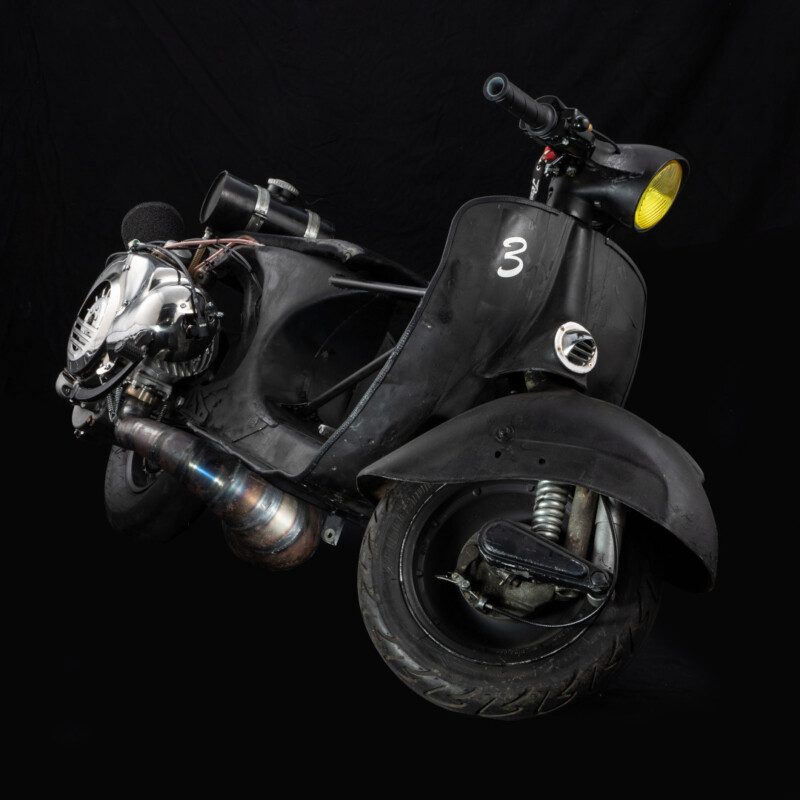 407cc / 88-hp 1958 Vespa Drag Racer! – BikeBound – lickscycles.com